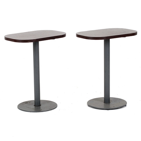 A set of 2 café tables with pillar base, 19/2000's. Furniture - Tables ...