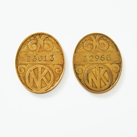 A pair of credit cards, Sweden's first credit card, Nordiska Kompaniet ...