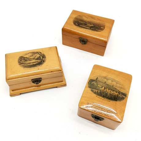 MAUCHLINE WARE HINGE LIDDED BOXES. Miscellaneous - Miscellaneous ...