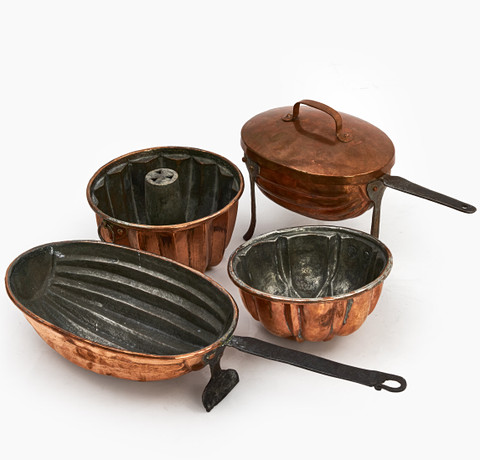 A set of four 19th century copper altar moulds. Silver & Metals ...