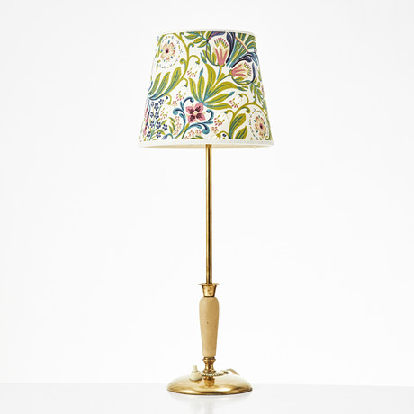 BERTIL BRISBORG. A table lamp, brass, 1940s, Nordiska Kompaniet, marked ...