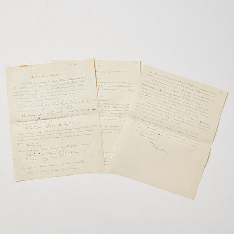 ALBERT EINSTEIN, AUTOGRAPH LETTER SIGNED TO HERMAN MÜNTZ, with ...