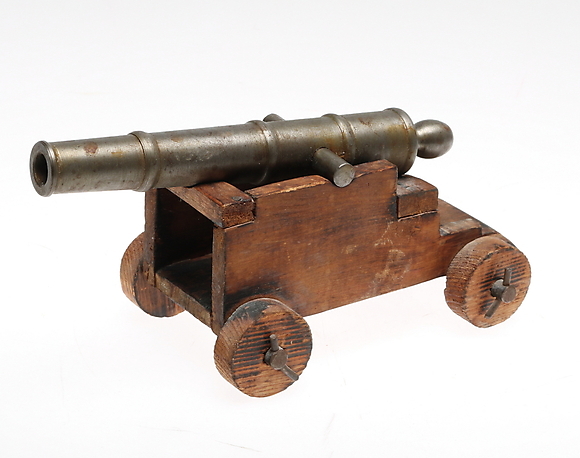 TABLE CANNON, metal and wood, 20th century. Miscellaneous - Technica ...
