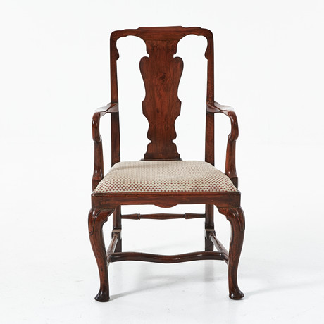 KARMSTOL, mahogny, 1700-talets början, Queen Anne. Möbler - Fåtöljer ...