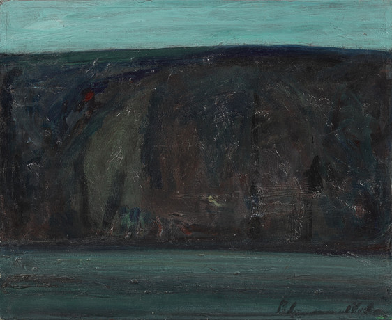 PETER CHRISTIAN INGEMANN NIELSEN (1908-95). Composition, 'Blått fjeld ...