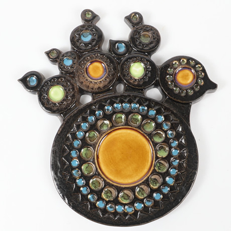 BRITT-LOUISE SUNDELL. Wall relief, glazed stoneware, Gustavsberg ...
