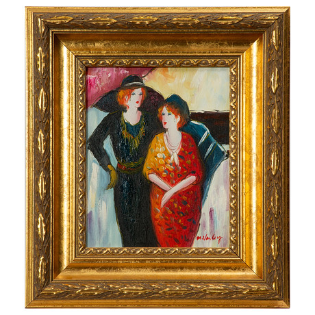 MARY VARLEY. “Woman portrait” Oil on canvas, signed M. Varley. Art ...
