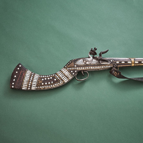 JEZAIL, with British flint clasp, India/Afghanistan, circa mid 19th ...