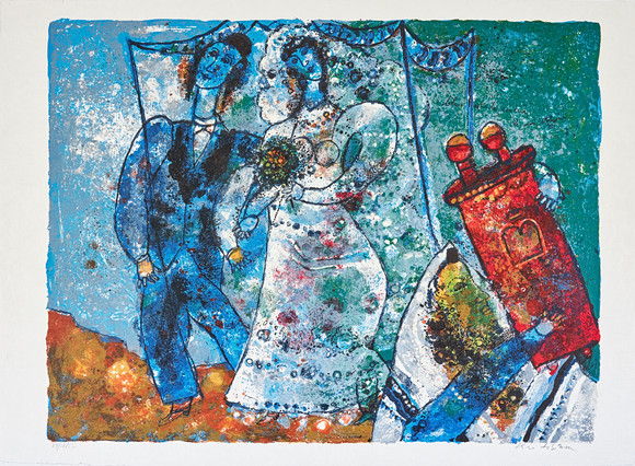 THEO TOBIASSE. “Bleue est la couleur de mon Amour” and Seder, 2 colour ...