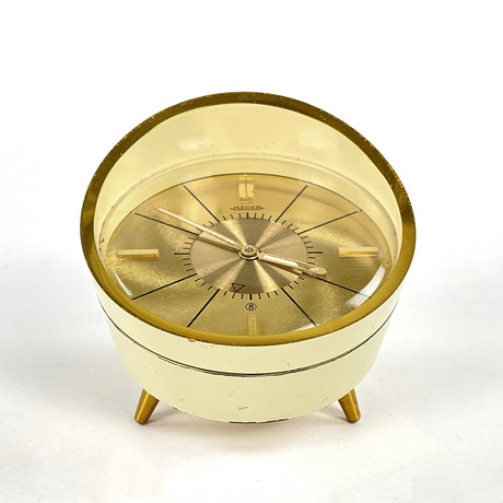 WECKER. Jaeger-LeCoultre, Messing, Acht-Tage-Bastelei, Ref. 72. Uhren - Tischuhren - Auctionet