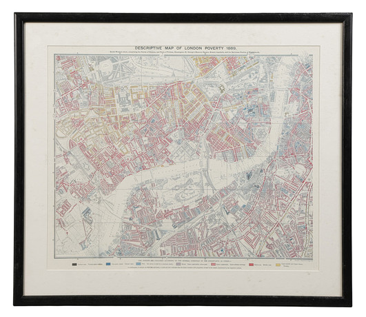 AFTER CHARLES BOOTH "DESCRIPTIVE MAP OF LONDON POVERTY 1889". Books ...
