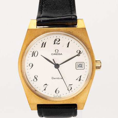OMEGA, Genéve, armbandsur, manuell, cal. 613, doublé/stål, 1970-tal ...