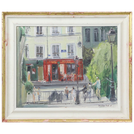 DAVID LLOYD SMITH (BRITISH B. 1944 ). RESTAURANT CHEZ MARIE, PARIS. Art ...