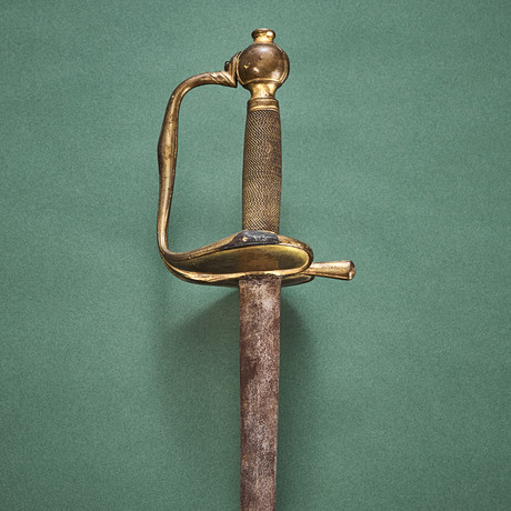 VÄRJA, Swedish, cavalry officer-type mount with double-edged blade ...