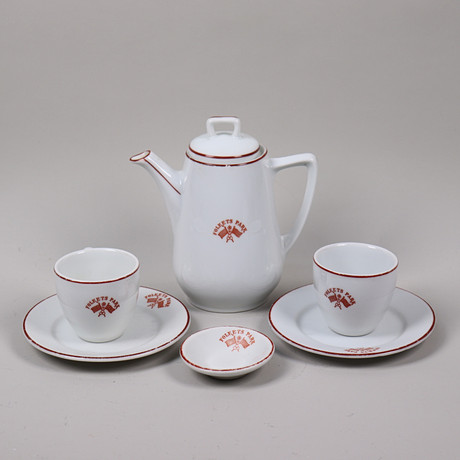 A coffee set, Folkets Park Trelleborg, mid 20th century, 6 pieces ...