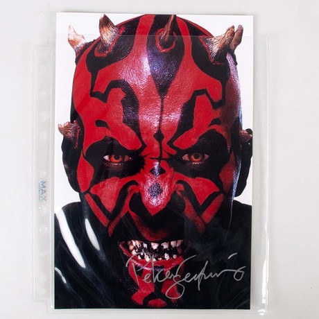 AUTOGRAPH. THE AMERICAN VOICE ACTOR PETER SERAFINOWICZ WHO DID THE ...