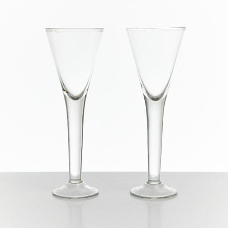 11 clear glass snapsglas, 20th century. Glass - Utility glass - Auctionet