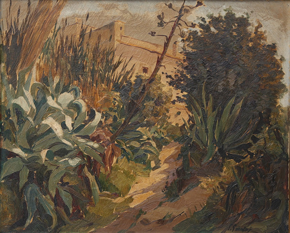 SALVADOR SABATÉS ANDORRA. Rural view. Art - Paintings - Auctionet