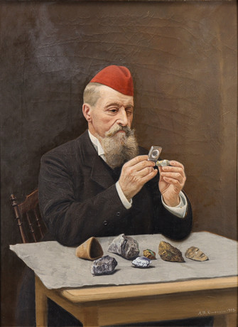 AXEL REINHOLD LINDHOLM. Mineralsamlaren. Konst - Måleri - Auctionet