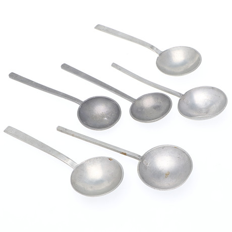 A set of 6 pewter spoons, circa 18th century. Silver & Metals - Pewter ...