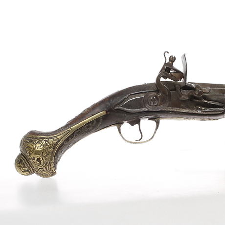 FLINTLÅSPISTOL, 17 / 1800s. Weapons & Militaria - Guns & Rifles - Auctionet