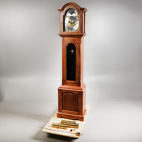 A 20TH CENTURY 8 DAY MOONPHASE LONGCASE CLOCK. Clocks & Watches ...