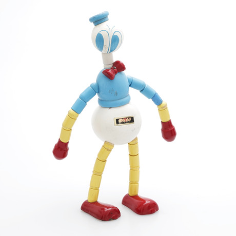 BRIO, Donald Duck, ein Holzspielzeug, 1950er Jahre. Spielzeug ...