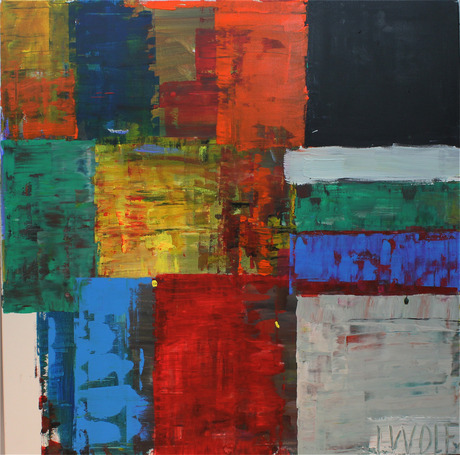 JAN WOLF. "Colours of life. Caribbean Johnart III". Akryl på duk ...