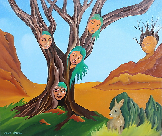 ALLAN HANSON. "Meditation", oil on canvas, signed. Art - Paintings ...