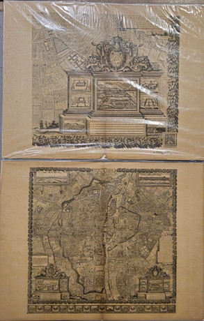TWO MAPS OF THE CITY OF PARIS 1808. Art - Engravings & Prints - Auctionet