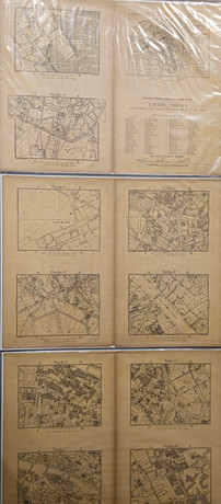 3 MAPS OF THE MONUMENTAL PLAN OF PARIS. 1812. Art - Engravings & Prints ...