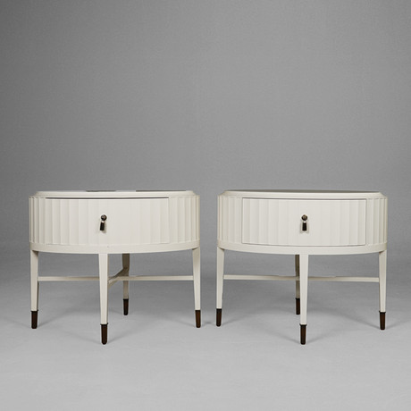DECCA HOME BOLIER ATELIER COLLECTION 113008 END TABLES, A PAIR ...