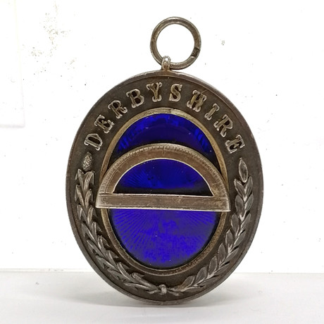 1901 SILVER DERBYSHIRE MASONIC COLLAR JEWEL PENDANT. Coins, Medals ...