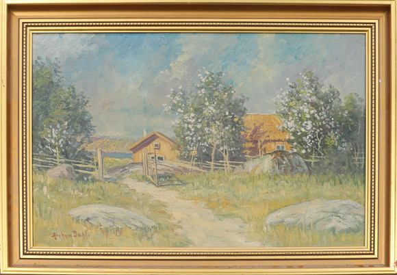 ANSHELM DAHL. Oil on canvas, signed. Art - Paintings - Auctionet