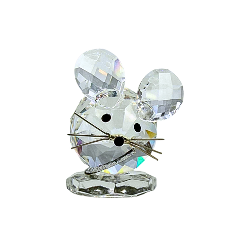 SWAROVSKI MOUSE CRYSTAL GLASS FIGURINE. Glass - Art glass - Auctionet