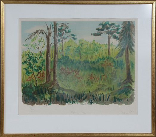 ASTRI BERGMAN-TAUBE. (1898-1980) ”SJÖSALA NIITTY” LITOGRAFIA 158/280 ...