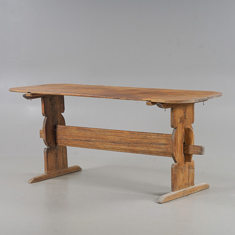 BOCKBORD Allmoge, furu, 17/1800-tal. Möbler - Bord - Auctionet