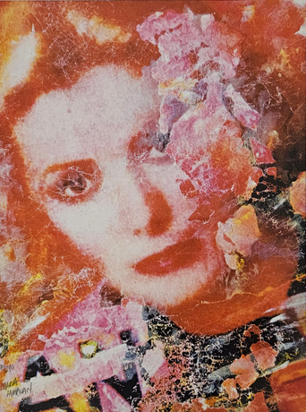 MARIA LARKMAN. Portrait of Catherine Deneuve. Graphic sheet, signed ...