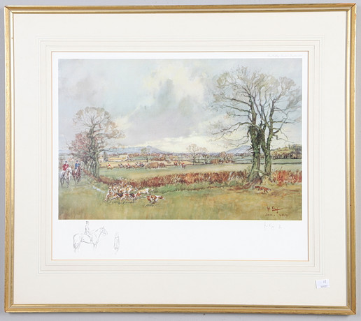 JOHN GREGORY KING (1929-2014). THE SOUTH AND WEST WILTS HUNT AT ...