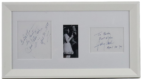 JOHNNY CASH & JUNE CARTER, double autograph set. Collectables - Music ...