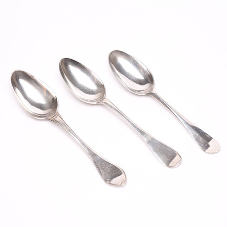 SKEDAR, 3 st, 1700-1800 tal. Silver & Metall - Silver - Auctionet