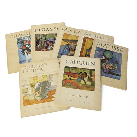 ART FOLDERS, 7 pieces, with color reproductions. THE PEOPLE IN THE ...