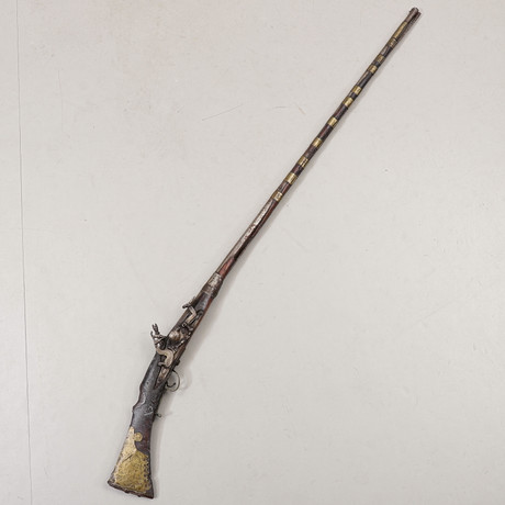 An oriental flintlock rifle, 19th century. Weapons & Militaria - Guns ...