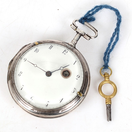 A pocket watch, silver, sk. a spider watch, case by Sven Petter ...