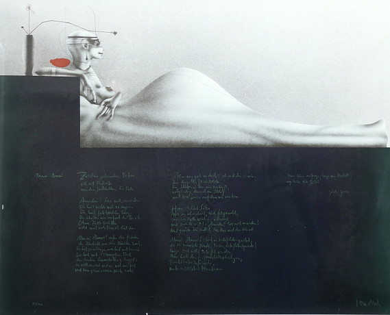 PAUL WUNDERLICH. Farblithografie, signiert und nummeriert. Kunst ...