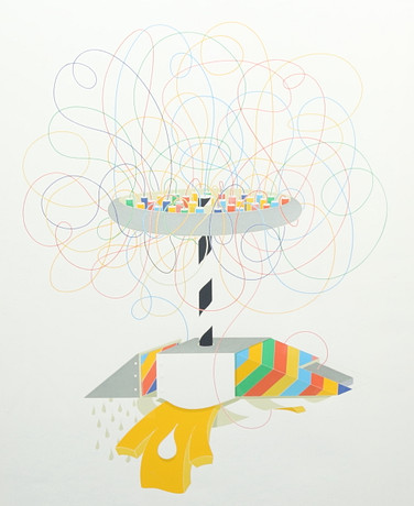 WERNER PFEIFFER. “Tingle-Tangle”. Lithograph in colours, signed and ...