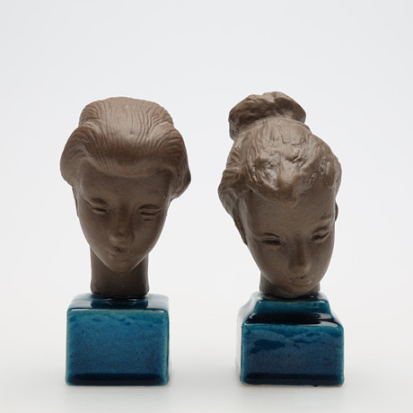 JOHANNES HEDEGAARD. BYSTER 2 stycken , Royal Copenhagen. Danmark ...