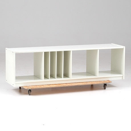 STEREO BENCH, white lacquered, 20th century, second half. Furniture ...