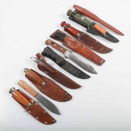 KNIVES, 10 pieces. Weapons & Militaria - Edged weapons - Auctionet