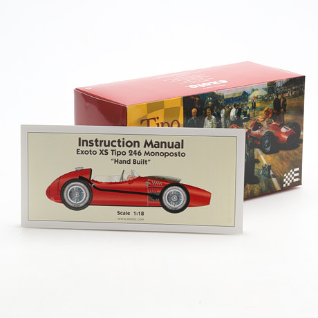 MODELLBIL, Ferrari Tipo 246 F1 1958, Grand Prix Classics, Exoto Limited ...